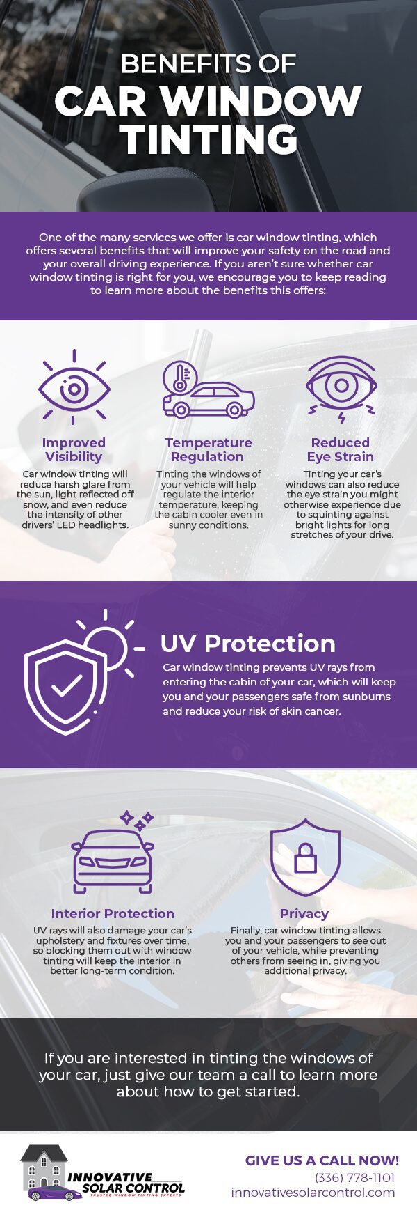 Vehicle Window Tinting, Winston-Salem, NC | Innovative Solar Control Inc.